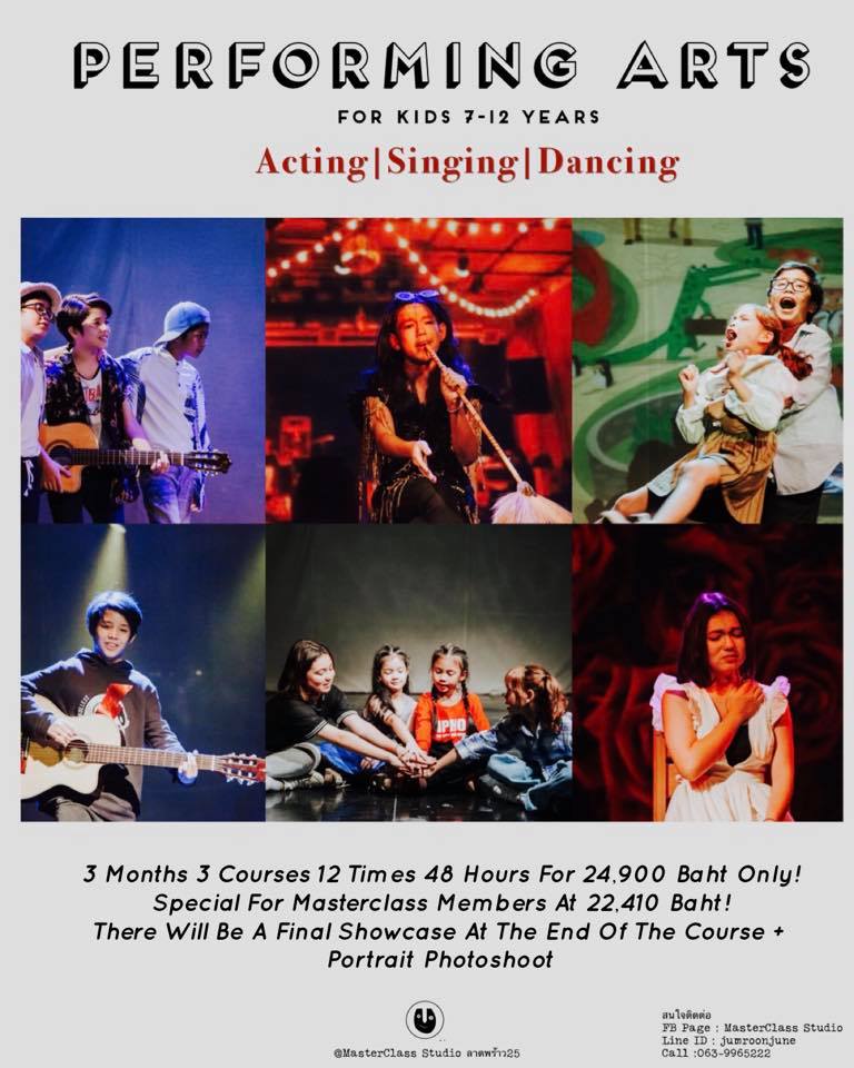 Performing Arts Course for Kids in Bangkok - MasterClass Studio